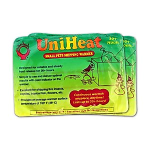 Uniheat Shipping Warmer 30+ Hours, 16 Pack >Plus!< 1-9"x24" Shipping Bags, 30+ Hour Warmth for Shipping Live Corals, Small Pets, Fish, Insects, Reptiles, Etc.