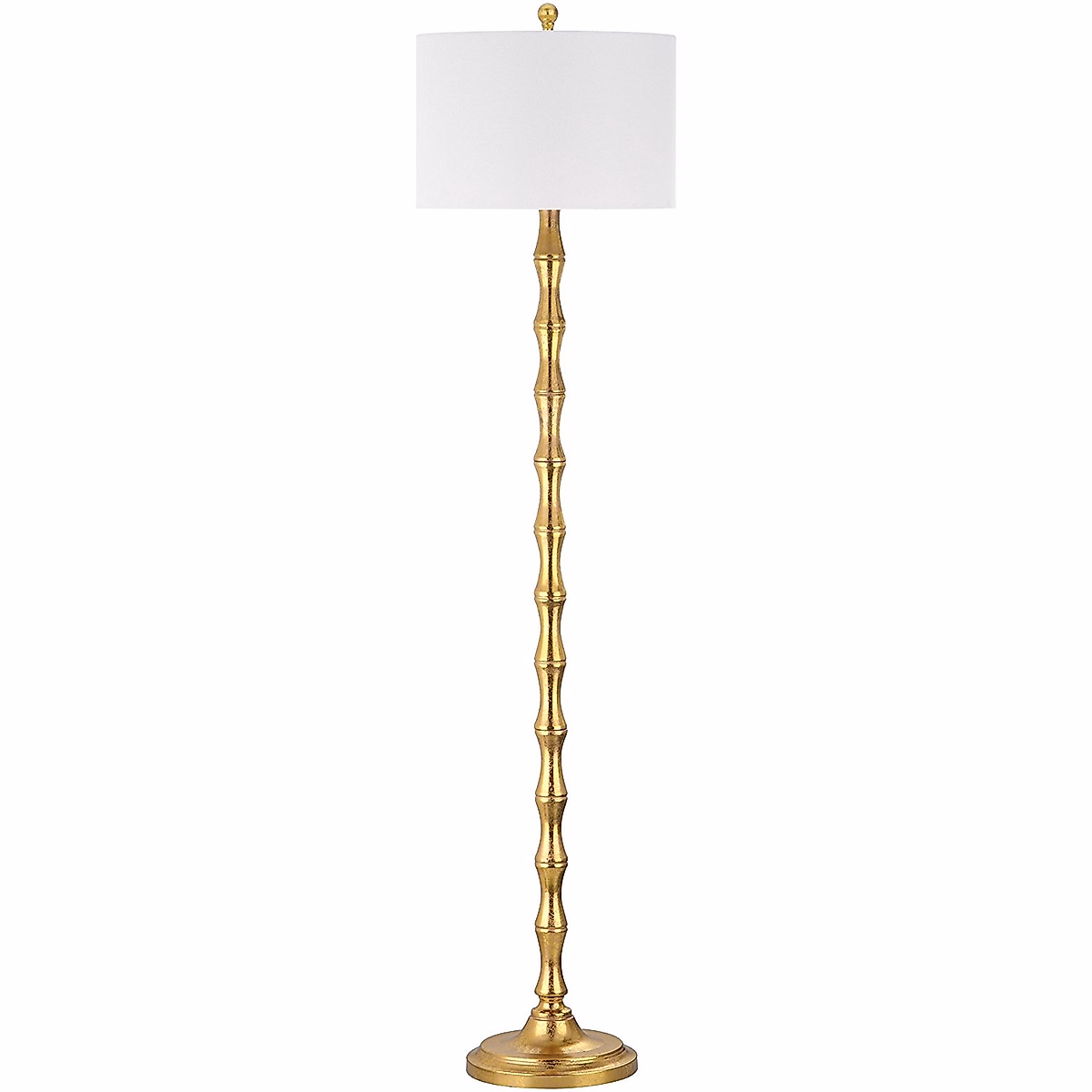 SAFAVIEH Lighting Collection Aurelia Farmhouse Antique Gold 64-inch Living Room Bedroom Home Office Standing Floor Lamp (LED Bulb Included)