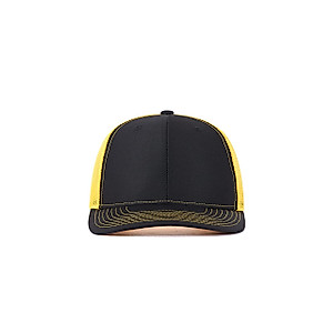 Custom Bee Hat Embroidered 112 Trucker Hat Western Farm Animal Bee for Men Women Add Farm Name Baseball Hat Polyester Snap Black Yellow