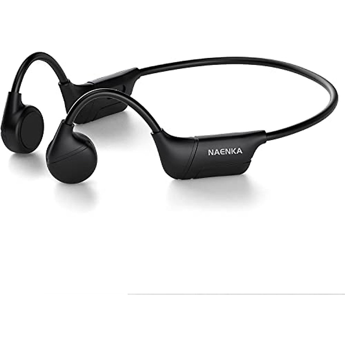 NANKA Bone Conduction Headphones, Open Ear Bluetooth Headphones with Mic, IPX6 Waterproof Wireless Headphones with Magnetic Charging for Sports