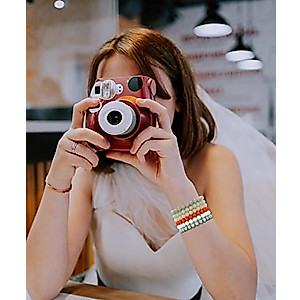 BOMAIL 12Pcs 8mm Beaded Stretch Bracelet Handmade Round Glass Bracelet for Women Multicolor Matte Beads Elastic Bracelet Gifts