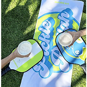 Swinton Pickleball Sports Towel in White - Pickleball Gift and Accessory