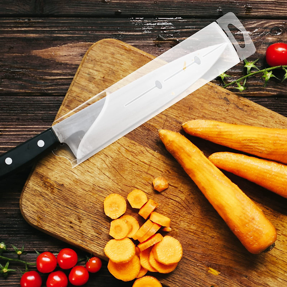 PACKOVE Plastic Knife Case Covers Sleeves: 4pcs Knives Guard Universal Sheath Blade Guards Protector for Bread Carving Chef Cleaver Kitchen Knife