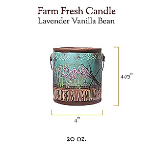 A CHEERFUL GIVER 95hr 20oz Scented Candle - Lavender Vanilla Bean Scented - Multi-Wick Glass Candle - Gifts For Men and Women