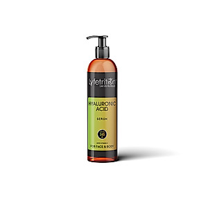 Lyfetrition Hyaluronic Acid Serum for Skin, Moisturizing and Hydrating Serum for All Types of Skin, 100% Natural Face Serum with Vitamin C & Aloe Vera (12 Fl Oz), Clear Serum, (Lyfe7581)