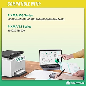 S SMARTOMNI PGI270XL CLI271XL Compatible Ink Cartridges Replacement for Canon 270XL 271XL PGI-270XL CLI-271XL use for Canon PIXMA MG5720 MG5721 MG5722 MG6820 MG6821 MG6822 TS6020 TS5020(15 Pack)