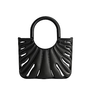 JW PEI Faye Leaf Beach Bag - Black