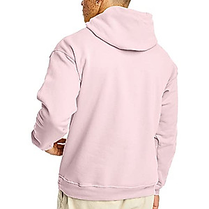 Hanes mens Pullover Ecosmart Hooded Sweatshirt Hoody, Pale Pink, Large US