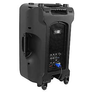 Rockville Titan 15 15" 2000w Powered DJ PA Speaker/Bluetooth/DSP/Wireless Link, Black