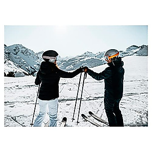 HEAD Kore Unisex Adults Durable All-Mountain Freeride Ski Pole with Adjustable Strap and Steel Tip, Black/White, 125