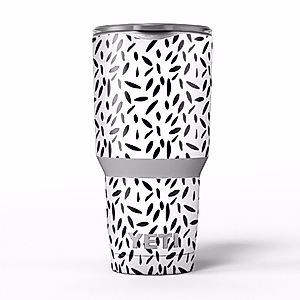 Design Skinz Slate Black Pedals with Translucent Backing - Skin Decal Vinyl Wrap Kit Compatible with The Yeti Rambler Cooler Tumbler Cups