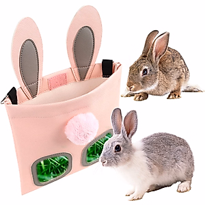 Small Animal Hay Feeder Bag, Guinea Pig Rabbit Feeder Dried Grass Bag