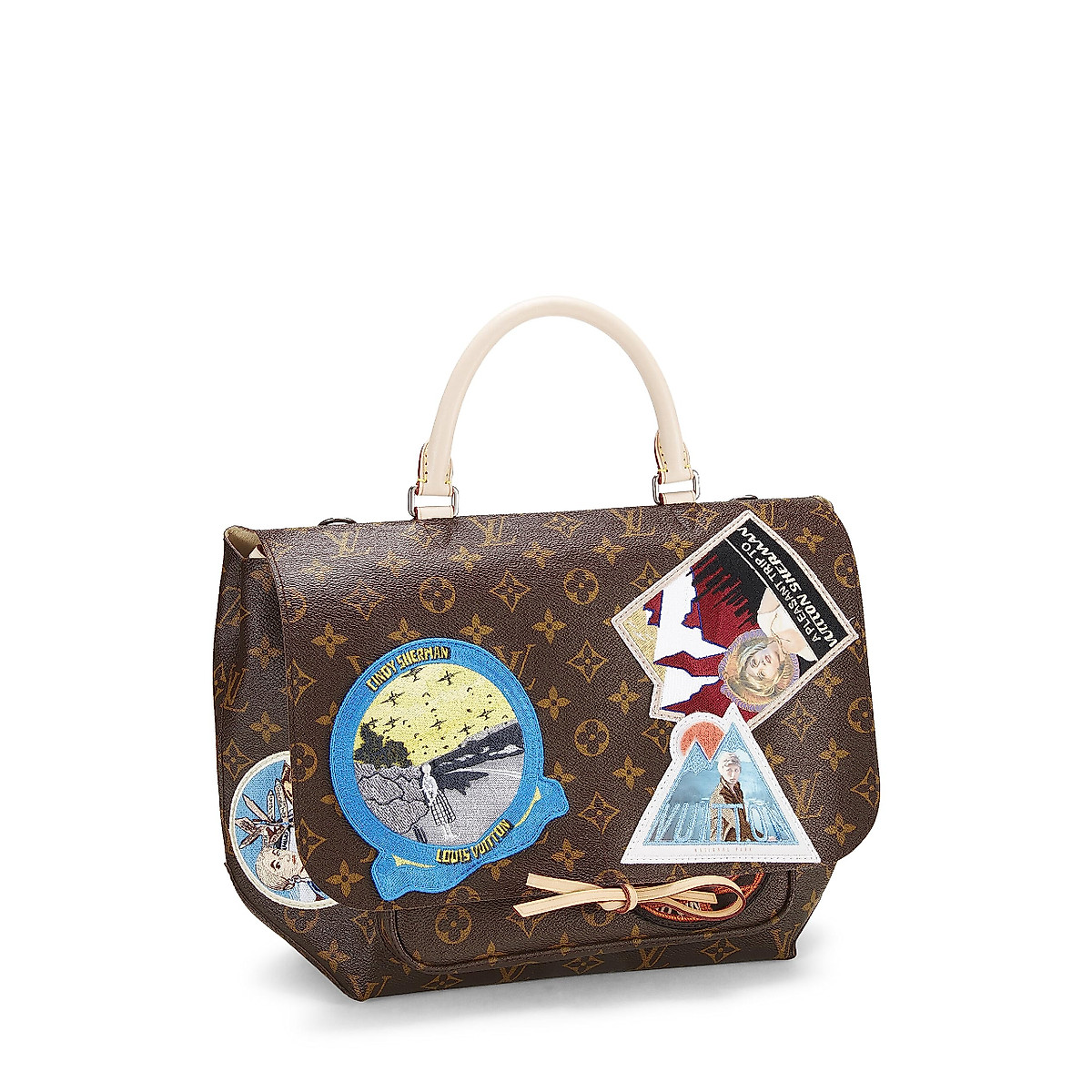 Louis Vuitton, Pre-Loved Cindy Sherman x Louis Vuitton Iconoclasts Collection Monogram Canvas Messenger, Brown