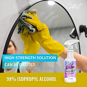 SEDLAV Isopropyl Alcohol 99% Spray 32 Fl Oz Spray Bottle Rubbing Alcohol Sprayer 99 Percent Isopropyl Alcohol Spray Technical Use (1)