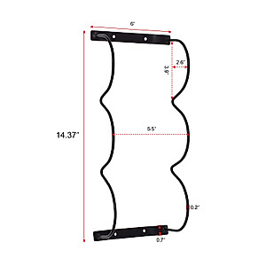MOCOUM 2 Pack Under Counter Wine Racks, Wine Bottle Holder Under Cabinet Iron Wine Storage Rack for 6 Liquor Bottles