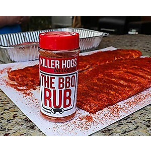Killer Hogs The BBQ Rub | Championship Grill Seasoning for Beef, Steak, Burgers, Pork, and Chicken | 11 Ounces