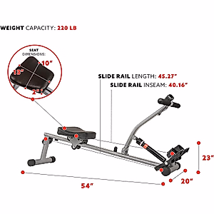 Adjustable Resistance Rowing Machine - Enhance Your Workout with Precision