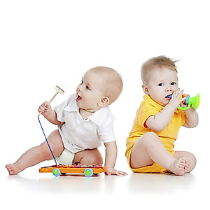 24 Pieces Mini Wooden Hammers Mallets Gavel Toy for Kids, Cute Breakable Heart Hammers for Chocolate