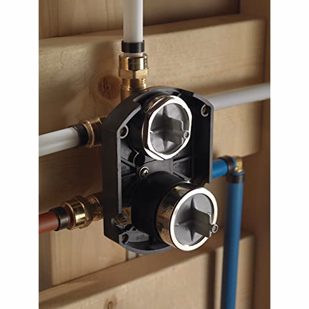 Delta Faucet R22000 MultiChoice Universal Valve 3-Setting 6-Setting Custom Shower Integrated Diverter Rough, Custom Shower Valve Kit, Brass Construction, R22000-WS (Screwdriver Stops Included)