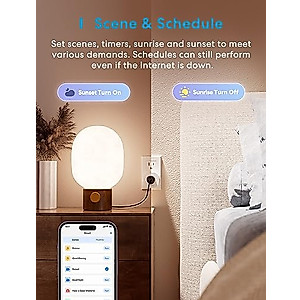 meross Matter Smart Plug Mini, Easy Setup, 100% Privacy Smart Outlet, Compact Size, Support Apple Home, Alexa, Google Home with Schedule and Timer, App and Voice Control, 2.4G Wi-Fi Only (2 Pack)