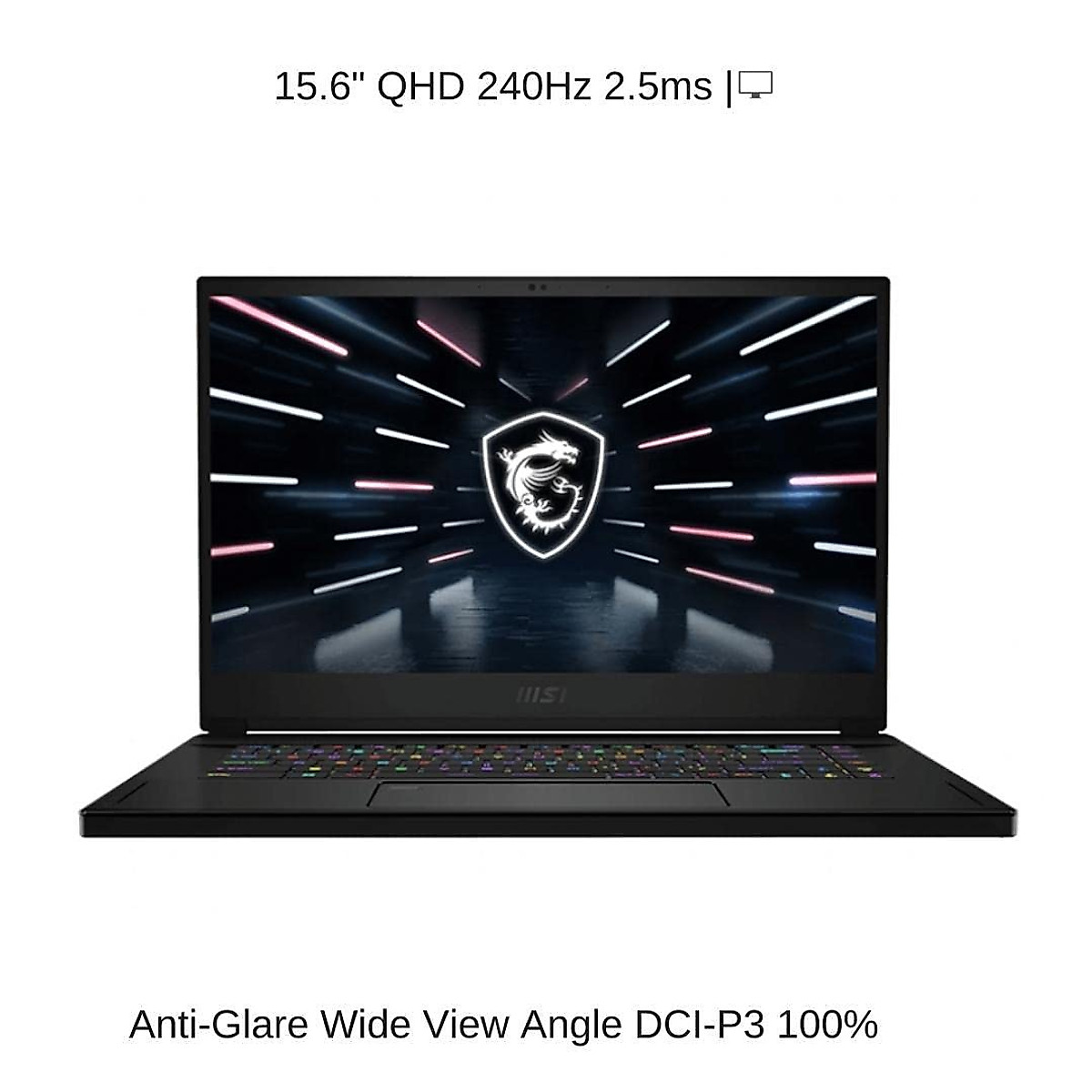 HIDevolution [2023] MSI Stealth GS66 12UGS 15.6" QHD 240Hz, 1.8 GHz i9-12900H, RTX 3070 Ti, 64 GB 4800MHz RAM, 16 TB PCIe SSD, Windows 11 Pro