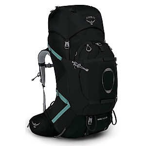 Osprey Ariel Plus 60L Women's Backpacking Backpack, Black, WXS/S