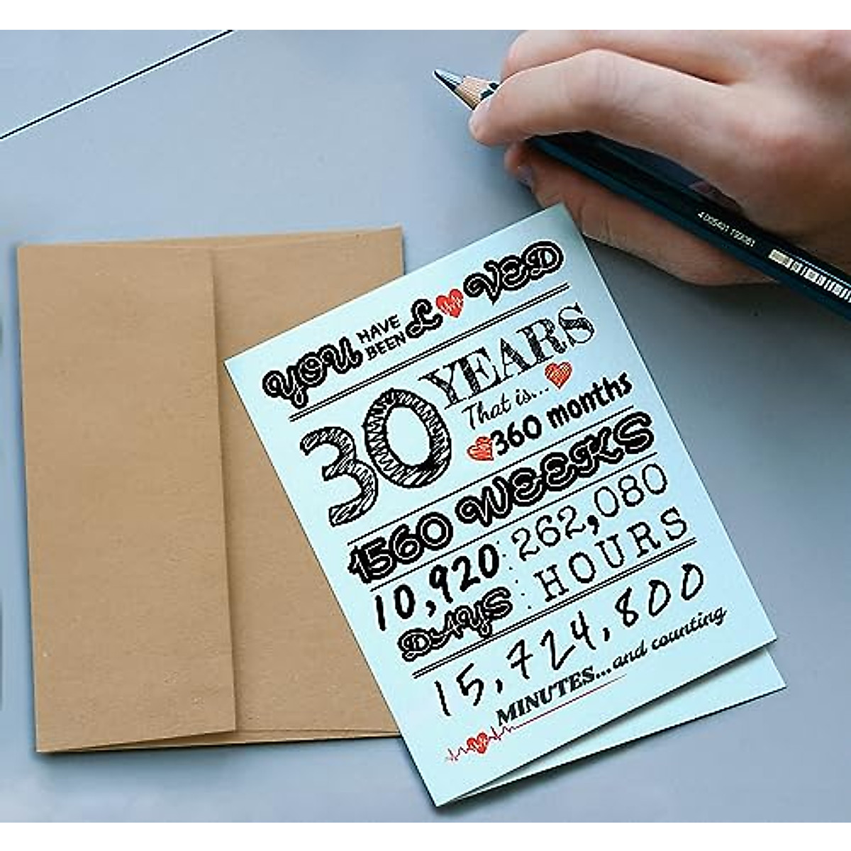 LSSH GmbH Birthday Cards - Birthday Gifts for Her, Him, Men, Women - Birthday Decorations (Birthday Card - 30th)