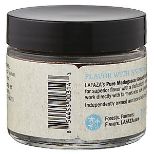 Lafaza All Natural Madagascar Bourbon Pure Ground Vanilla Bean Powder, 1oz