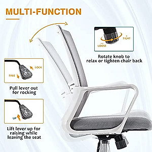 OLIXIS Office Mesh Chair, Grey