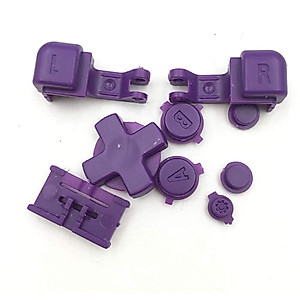 Colorful Full Buttons for Nintendo Gameboy Advance SP GBA SP Buttons Set R L A B D-Pad (B-Purple)