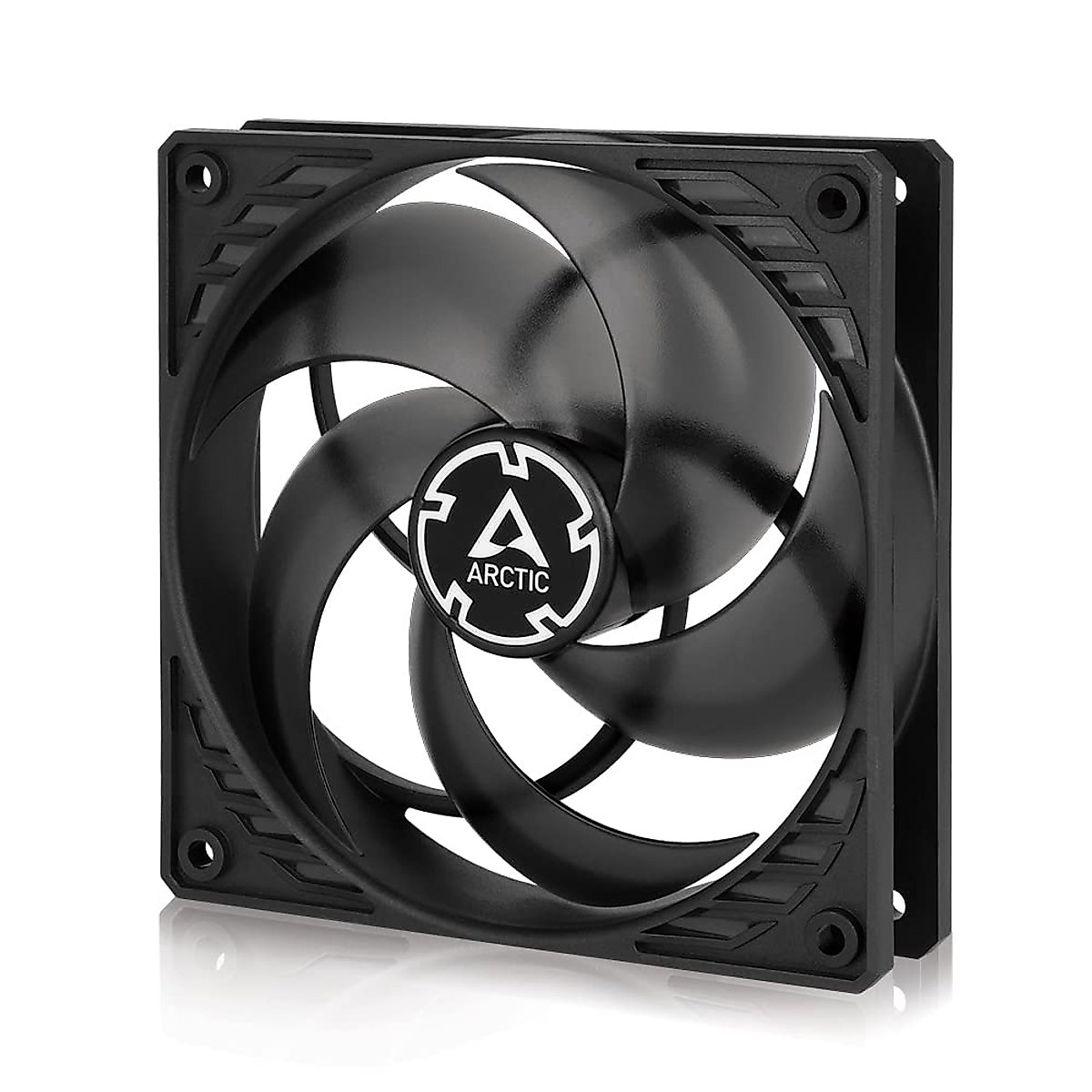 ARCTIC P12 PWM - 120 mm Case Fan with PWM, Pressure-optimised, Quiet Motor, Computer, Fan Speed: 200-1800 RPM - Black, Transparent