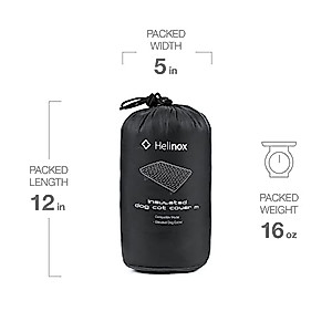 Helinox Fleece Dog Cot Warmer Insulation Layer Portable Dog Beds, Large (39 x 27.5)