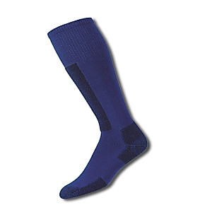 Thorlos SL Thin Cushion Ski Over The Calf Socks, Laser Blue, Large