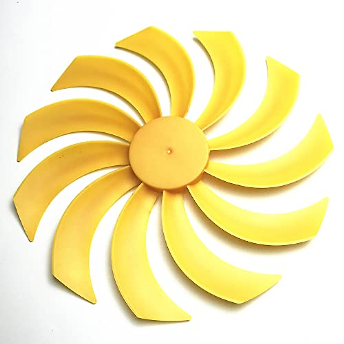 QINIZX 6.9Inch Plastic Fan Blade 11-Leaves with 0.078" Round Bore Motor Accessories Replacement for Electric Fan Blades or DC Power Motor Wind Turbine Electricity Generator Blades Model, 1PC