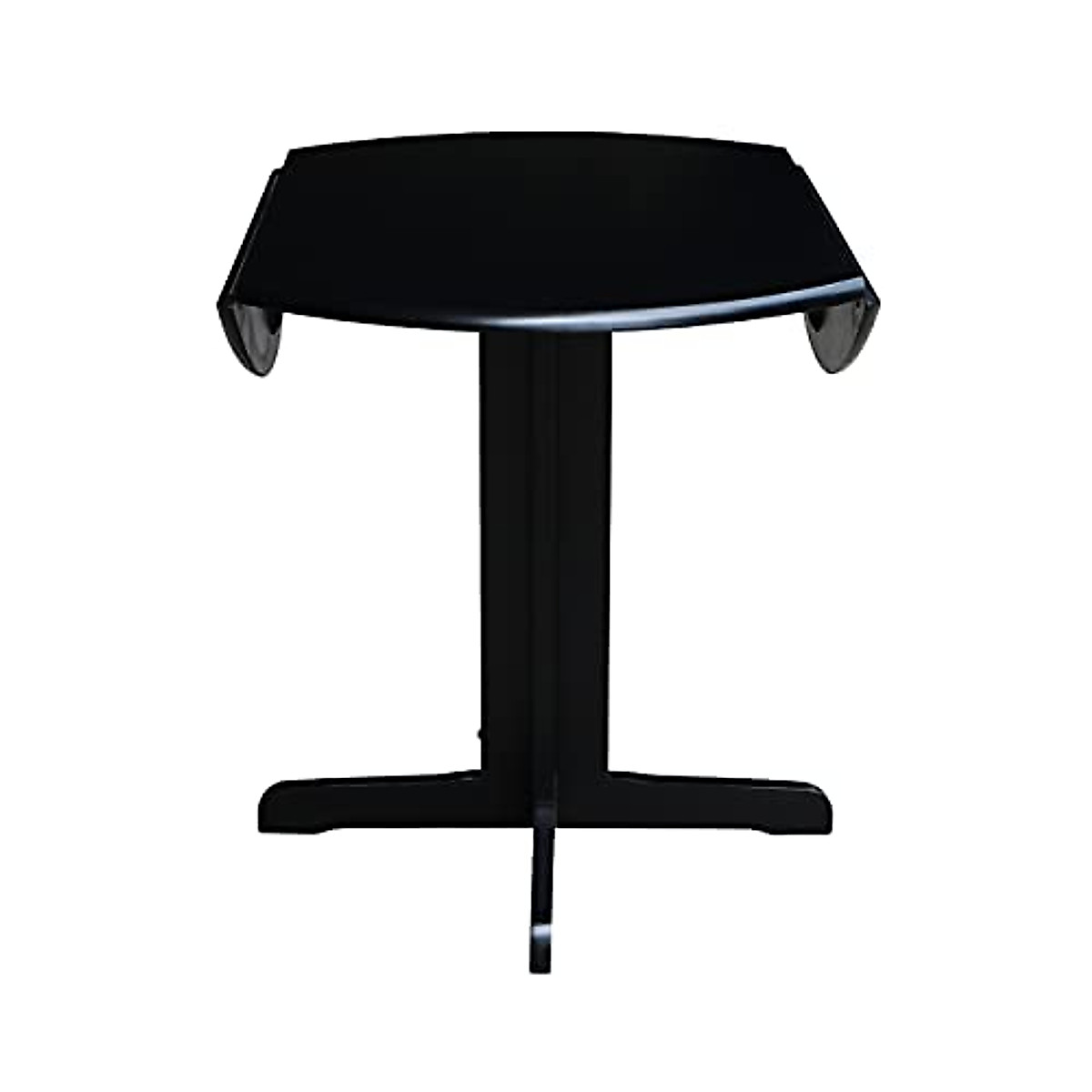 International Concepts Dual Drop Leaf Dining Table, 36-Inch, Black