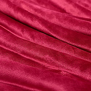 NANPIPER Sherpa Queen Size Blanket,Soft Fuzzy Fleece Blanket,Warm Plush Microfiber Blankets,Wine Red 90"x90"