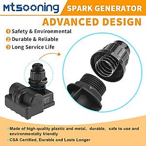 Mtsooning Universal Spark Generator, 5 Male Outlet Push Button Ignitor, AA Battery Igniter Replacement for Broil King, Broil-Mate, Sterling, Silver Chef, Amana, Uniflame, Surefire, BBQ Pro, Fire Pit