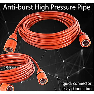 Portable Electric Pressure Washer Double Pump 12V High Pressure Powerful Washing Kit with 20 Feet Hose for Cars Home Garden