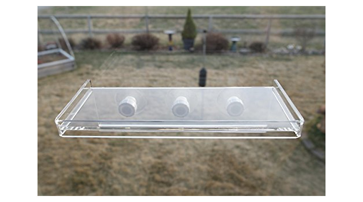 LaBrinx Medium Suction Cup Shelf for Plants & More