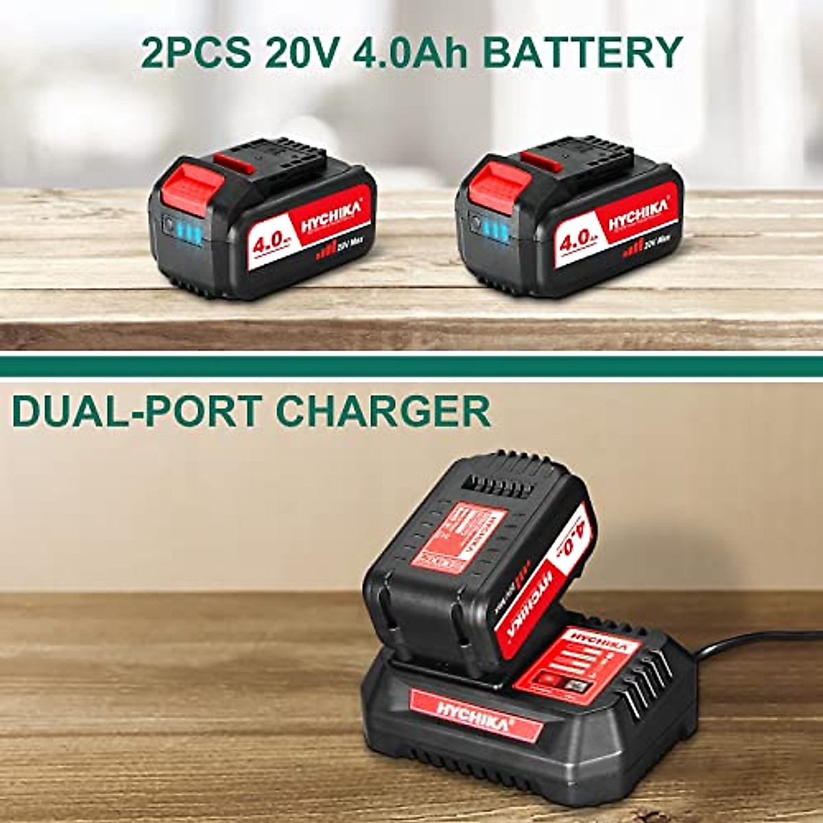 HYCHIKA 40V Cordless Leaf Blower Brushless,453CFM 131MPH Variable Speed 22500RPM,Electric Leaf Blower+2PCS 4.0Ah Li-ion Batteries & Charger,Handheld Sweeper for Blowing Leaves,Dust,Debris,Snow Blower