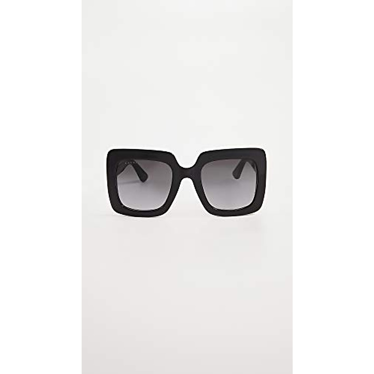 Gucci Women's GG Square Oversized Sunglasses, Black/Gradient Grey, One Size