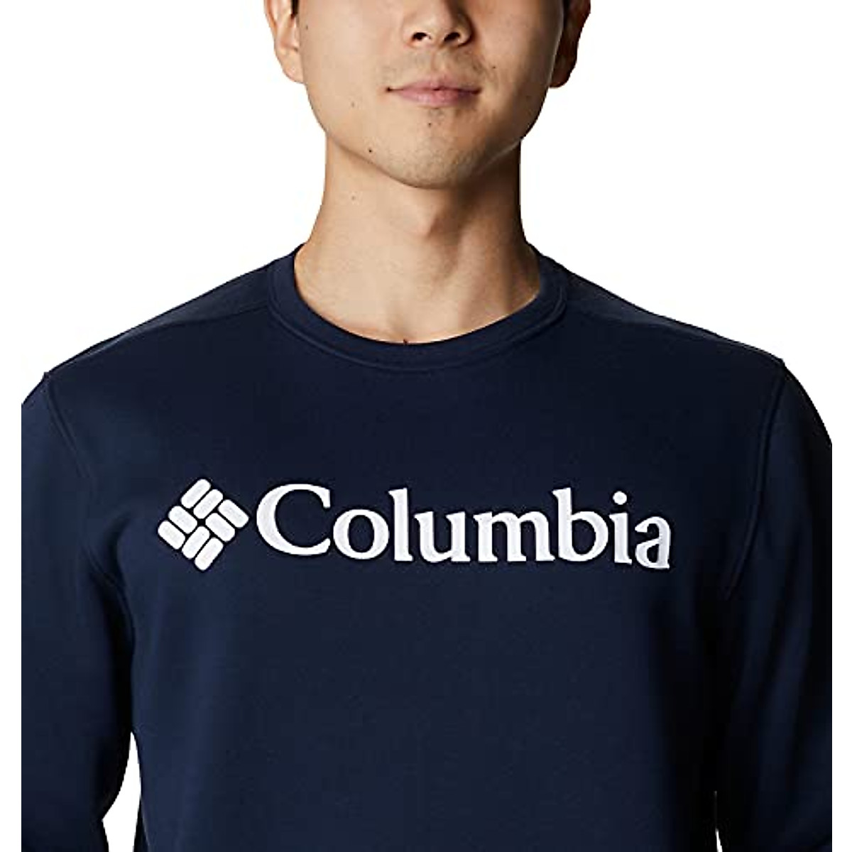 Columbia Men's Trek Crew, Collegiate Navy/White, X-Large