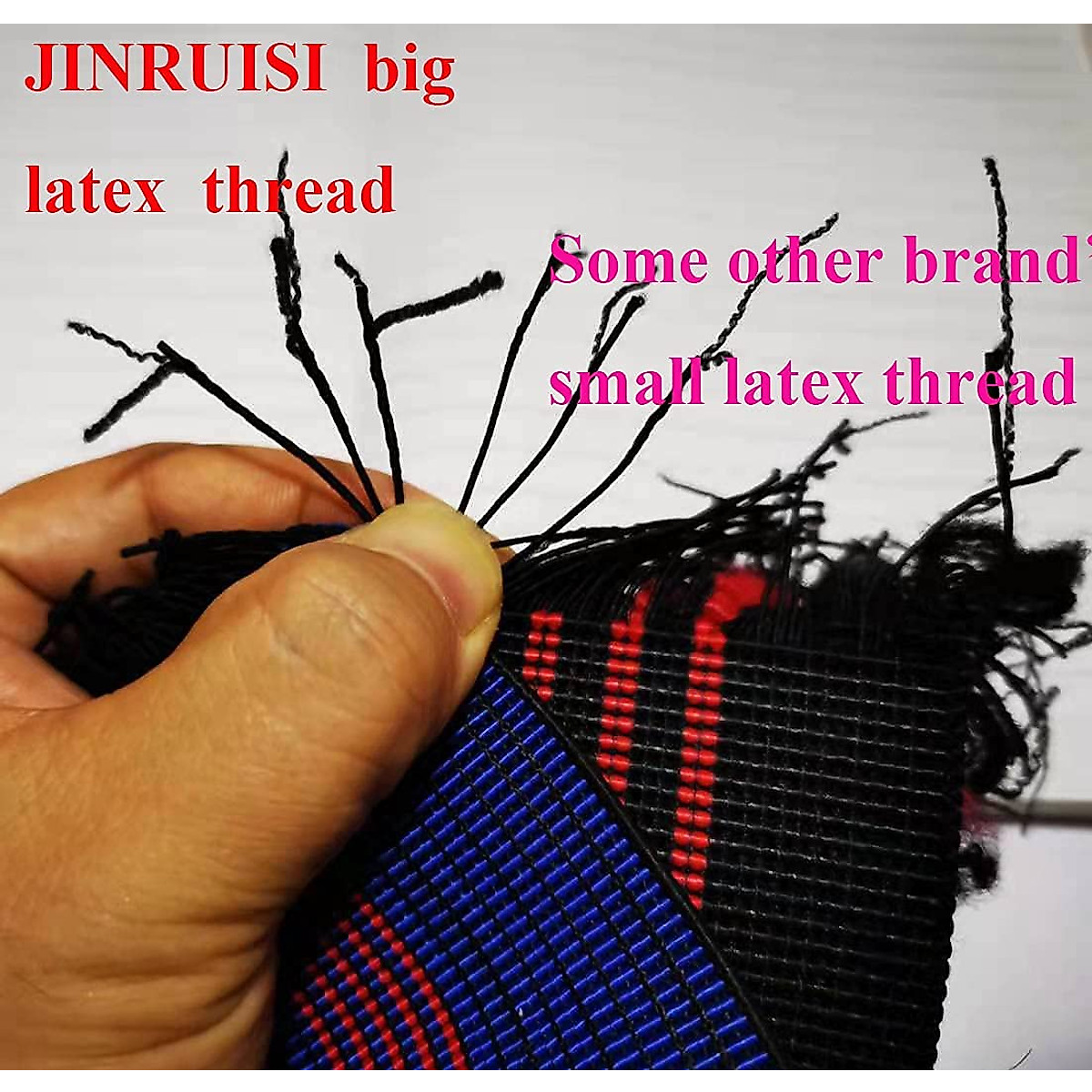 70 Ft Heavy Duty Sofa Elastic Webbing,Contiunous Long Durable Strong Elasticity Dark Blue and Red,2.76" Wide,Upholstery Webbing,Couch Sitting Belt Replacement,Upholstery Materials Elasbelt (70)