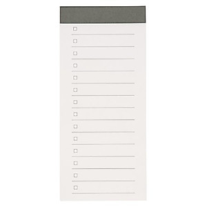 MUJI Checklist Notepad 40sheets Line of 14