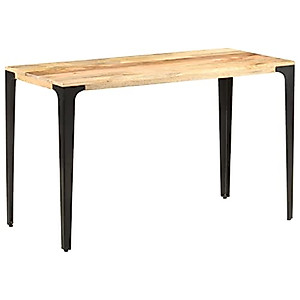 YPWRENH Casual Tables Cocktail Table Dining Table 47.2 "x23.6 x29.9 Solid Mango Wood for Dining Room, Kitchen or Living Room