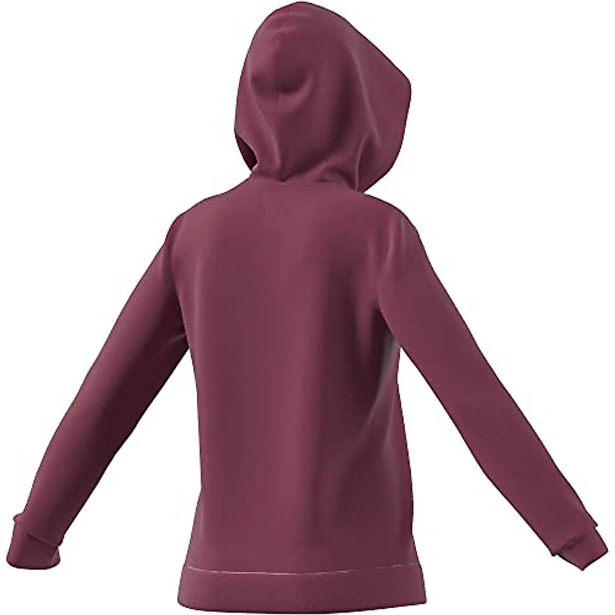 adidas Womens Essentials Full-Zip Hoodie Wild Pink/White/White Small