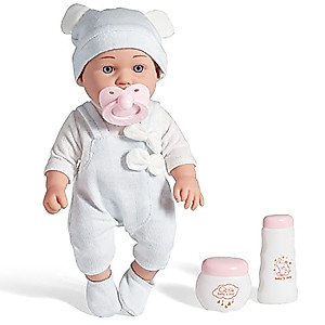 Enjoyin 12'' Twins Baby Doll Playset with Accessories includes Boy and Girl dolls, 2 Powder Bottles, and 2 Pacifiers, Ideal Gift for Children Age 3+