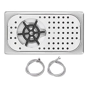 Stainless Steel Cup Washer High Pressure G1/2 in Embedded Glass Washer for Hotels, Cafes and Private Households