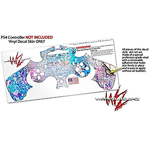 WraptorSkinz Vinyl Decal Skin Compatible with Sony PS4 Controller PlayStation 4 Original Slim and Pro Graffiti Splatter (Controller NOT Included)