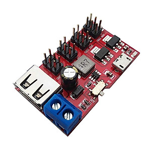 HiLetgo 2pcs Micro USB Power Breakout USB Voltage Regulator DC to DC Power Module Micro USB Power 5V to 1.8V/3.3V/5V/9V/12V